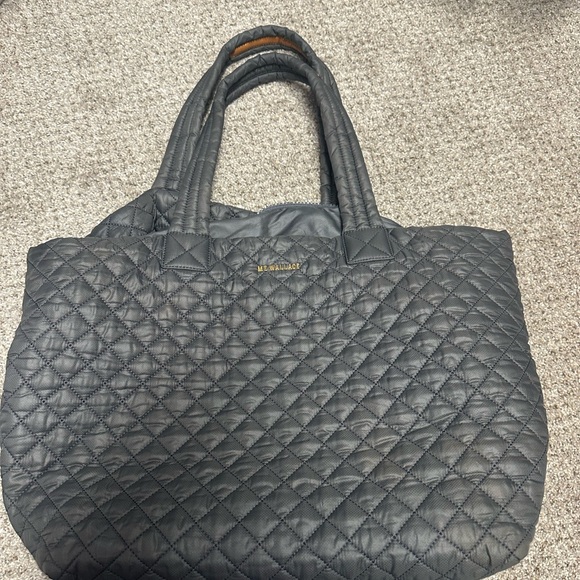 MZ Wallace | Bags | Mz Wallace Gray Quilted Metro Tote Bag | Poshmark